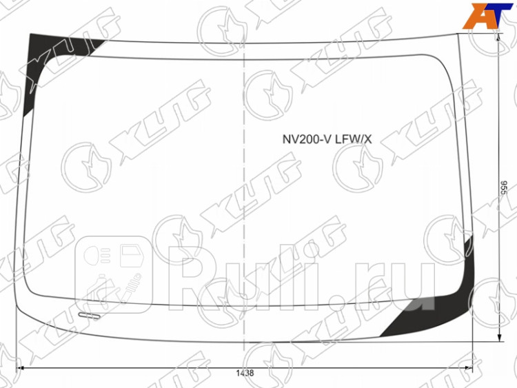Лобовое стекло (XYG) для Nissan NV200 (2009-2019) NV200-V LFW/X ...
