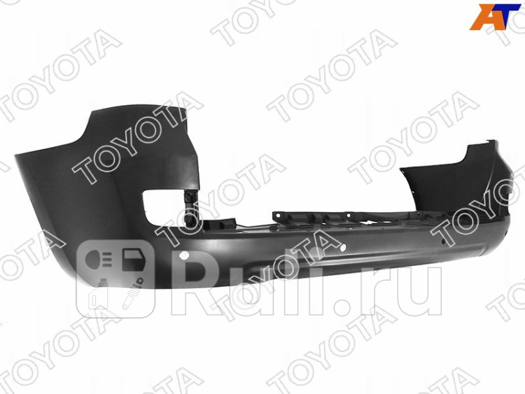 Бампер задний (TOYOTA-LEXUS) для Toyota Land Cruiser 200 рестайлинг 2 ...